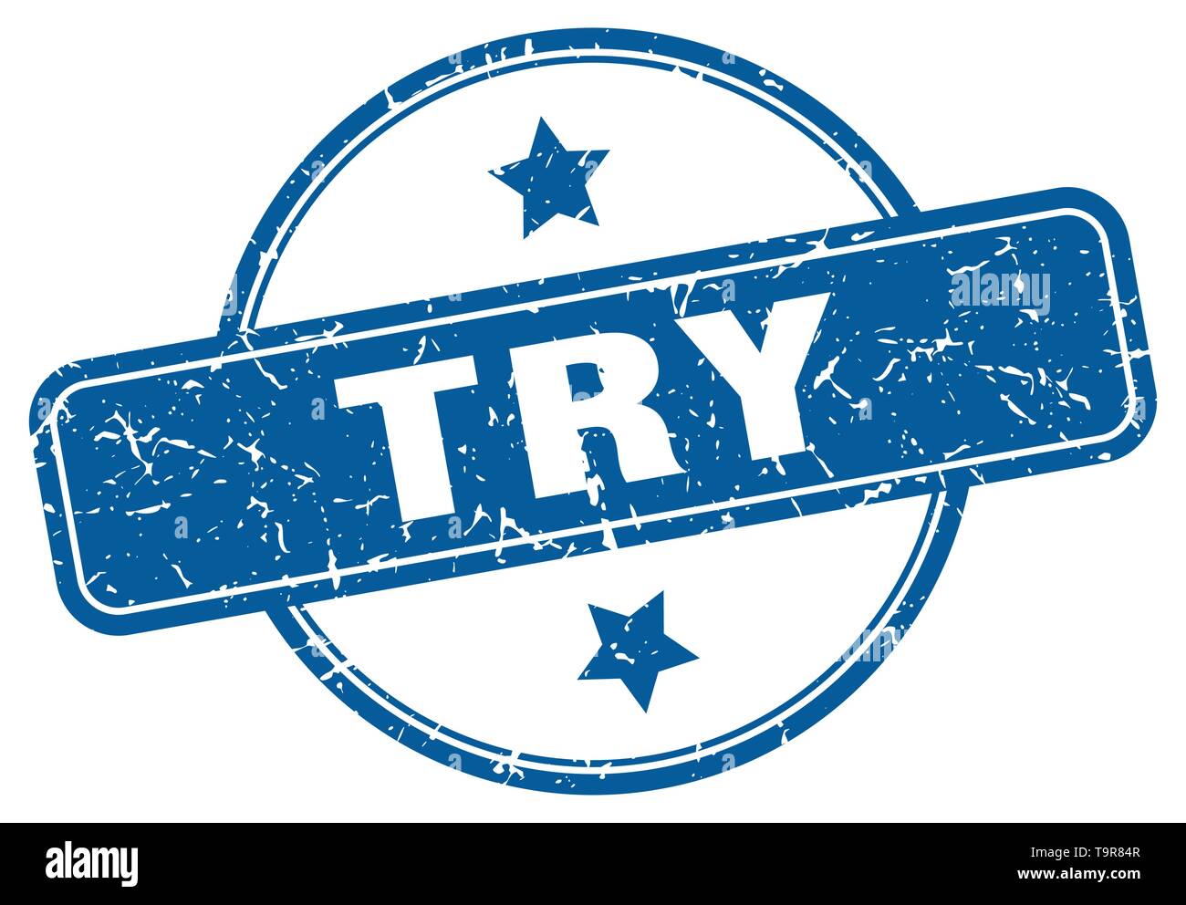 try round grunge isolated stamp Stock Vector Image & Art - Alamy