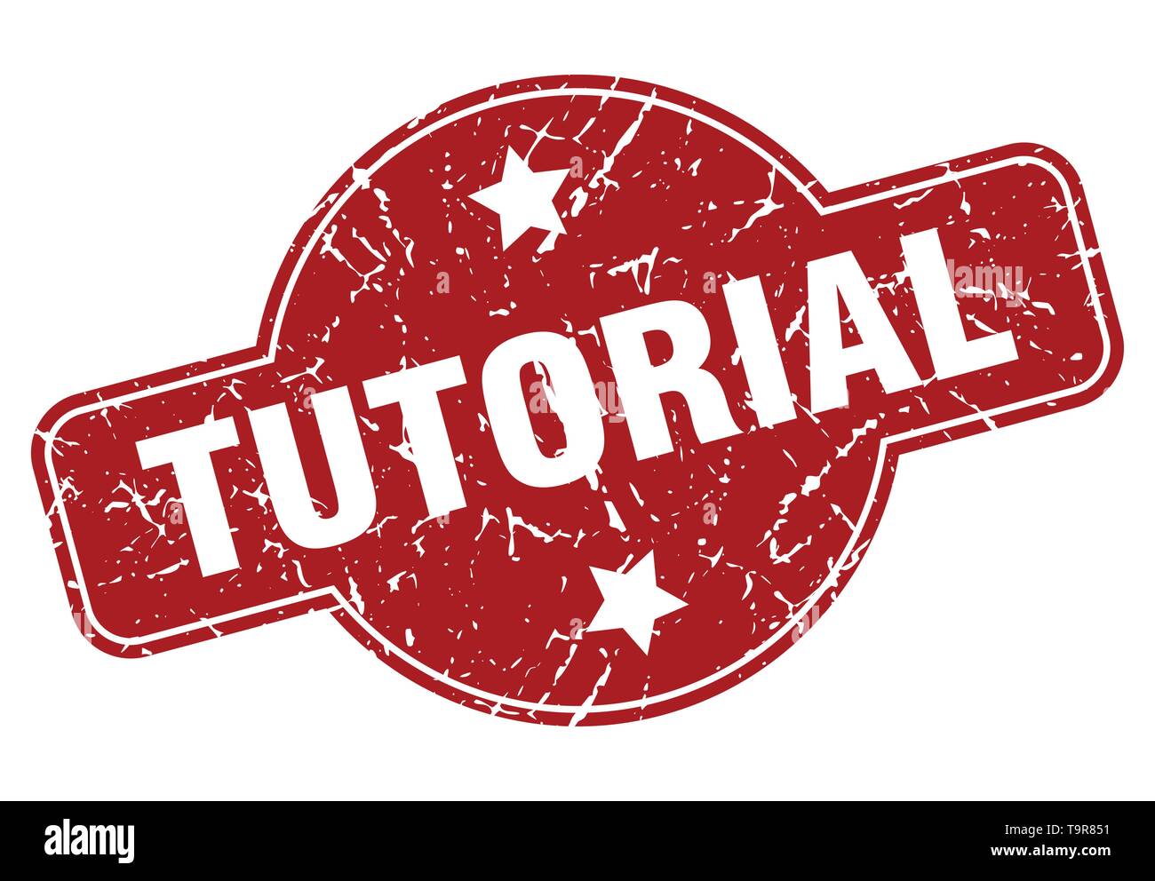 tutorial vintage stamp. tutorial sign Stock Vector Image & Art - Alamy