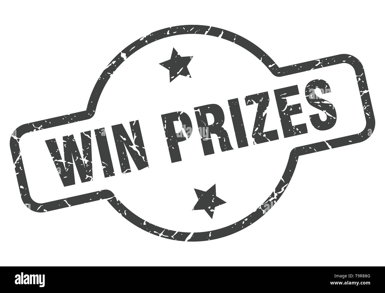 win prizes vintage round isolated stamp Stock Vector Image & Art - Alamy