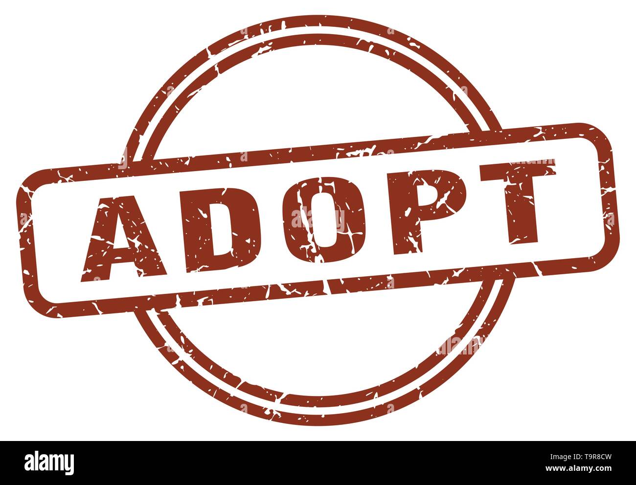 adopt stamp isolated on white Stock Vector Image & Art - Alamy