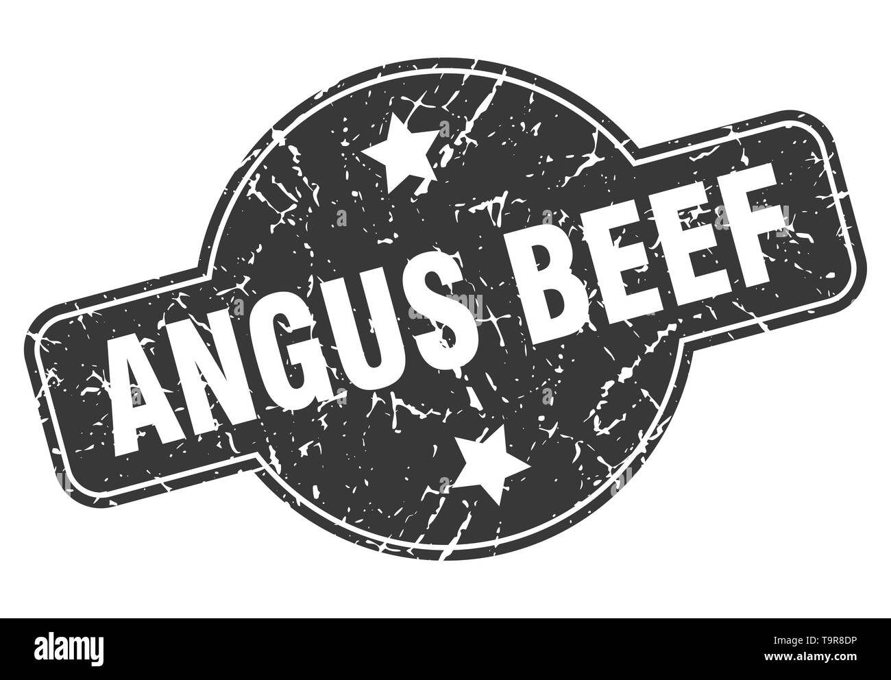 Angus beef stamp Black and White Stock Photos & Images - Alamy