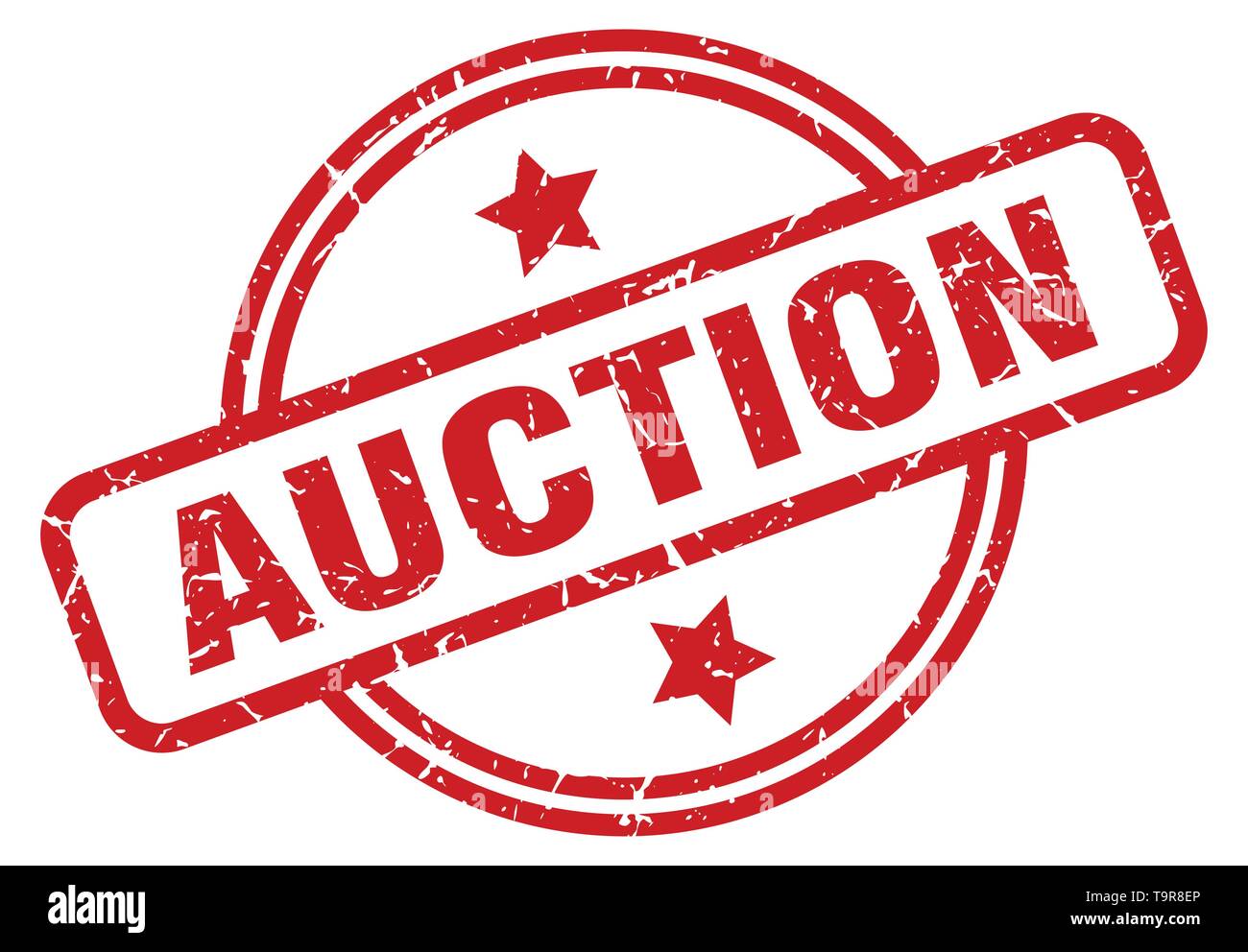 auction round grunge isolated stamp Stock Vector Image & Art - Alamy
