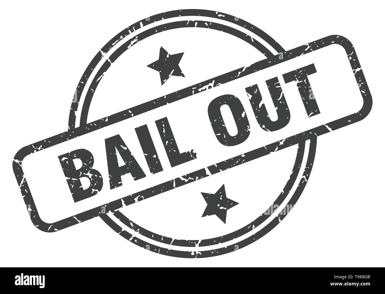 bail out stamp isolated on white Stock Vector Image & Art - Alamy