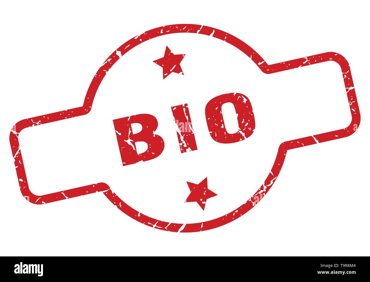 Bio red vintage seal isolated Stock Vector Images - Alamy