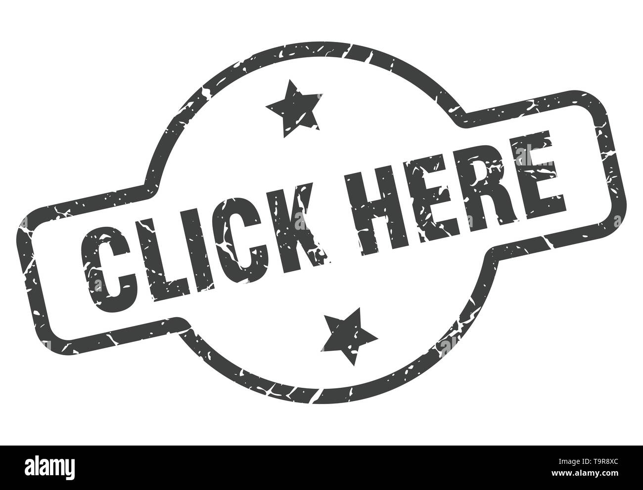 click here vintage round isolated stamp Stock Vector Image & Art - Alamy
