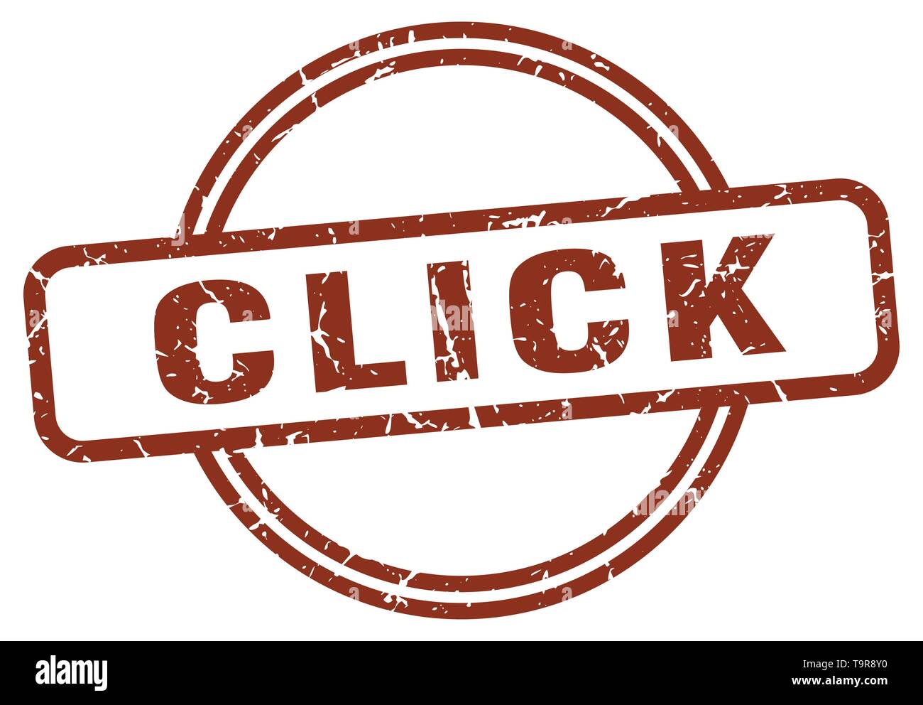 click stamp isolated on white Stock Vector Image & Art - Alamy