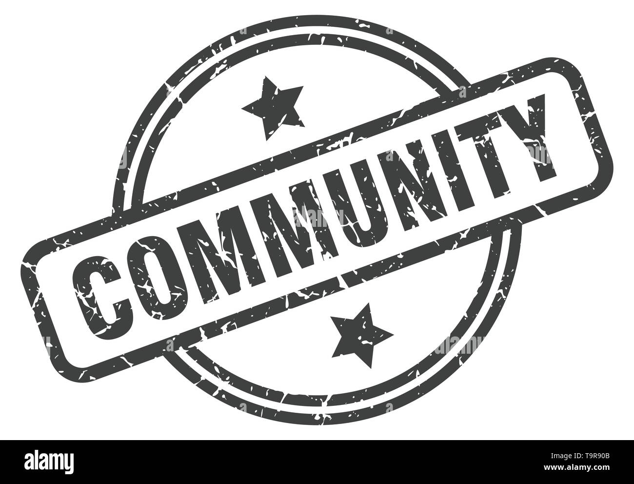 community stamp isolated on white Stock Vector Image & Art - Alamy