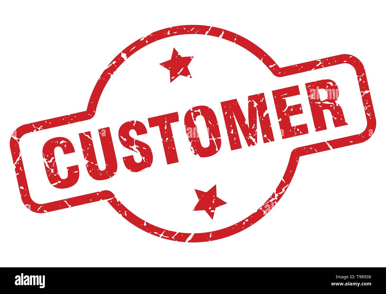 customer stamp isolated on white Stock Vector Image & Art - Alamy