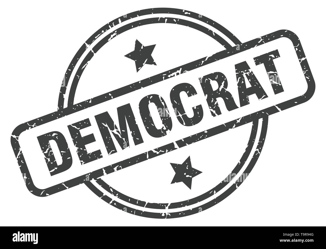 democrat stamp isolated on white Stock Vector Image & Art - Alamy