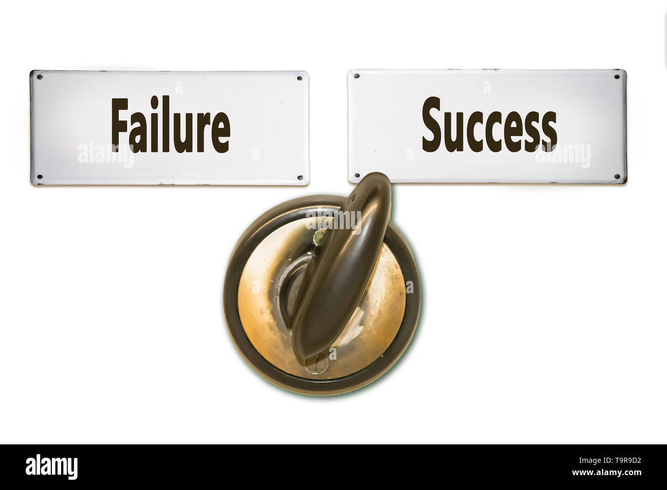 Street Sign the Direction Way to Success versus Failure Stock Photo - Alamy