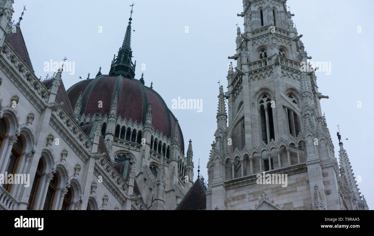 Hungarian Parliament building detail Stock Photo - Alamy
