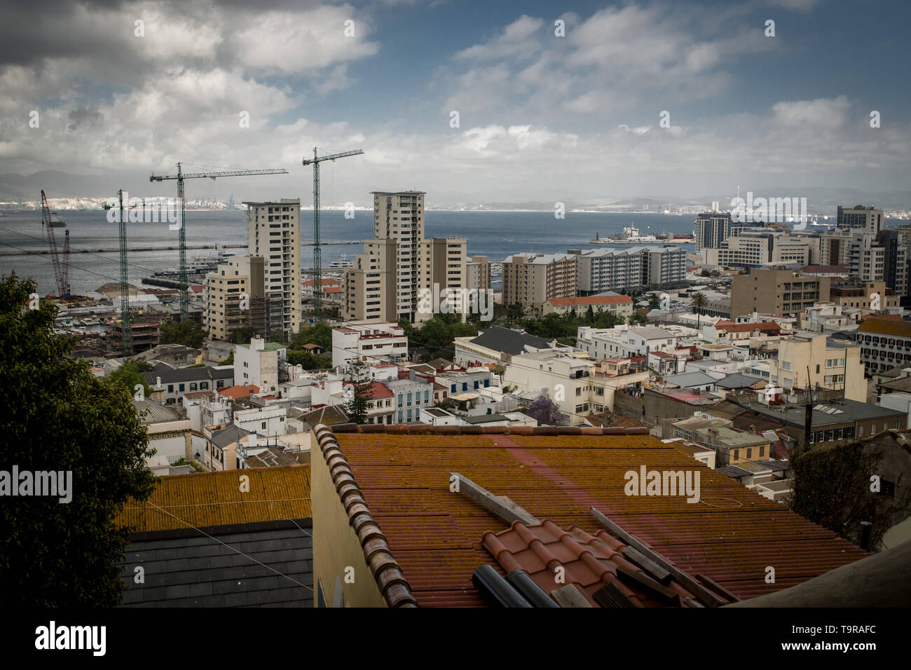 Buildings under construction in Gibraltar (British overseas territory ...