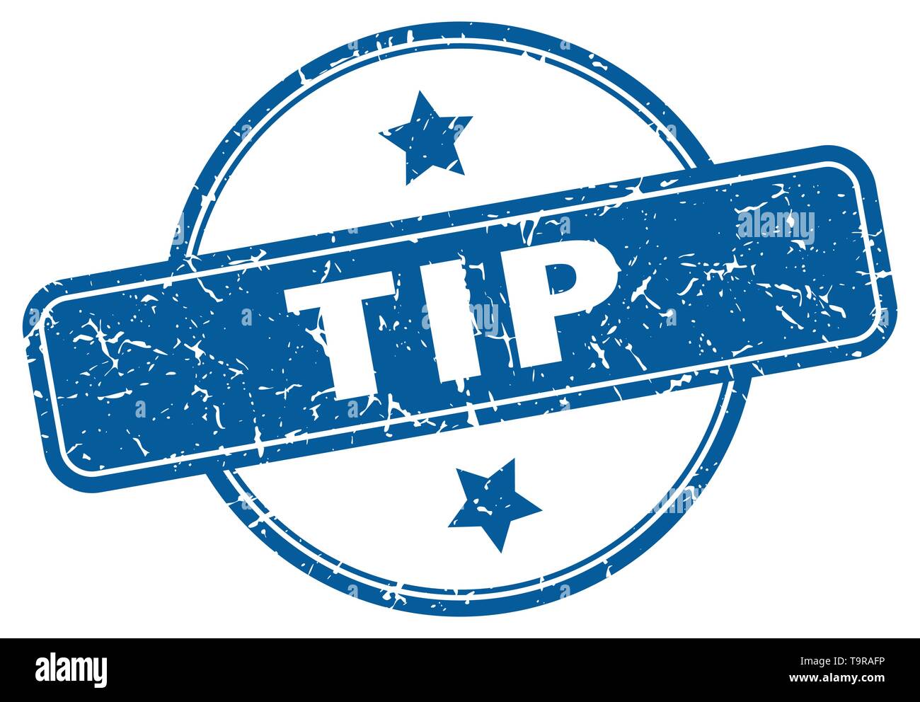 tip round grunge isolated stamp Stock Vector Image & Art - Alamy