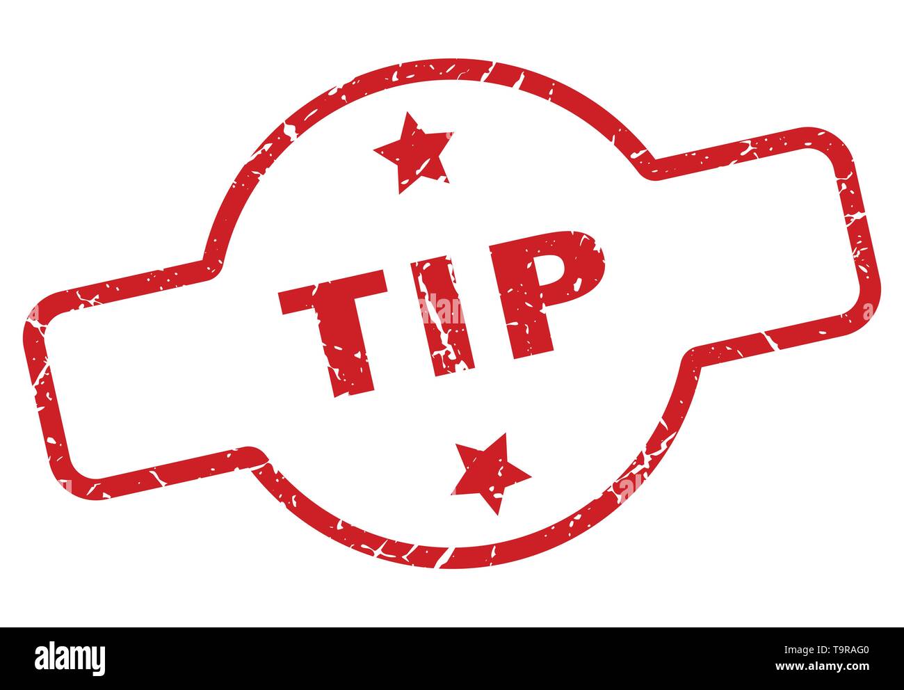 tip stamp isolated on white Stock Vector Image & Art - Alamy