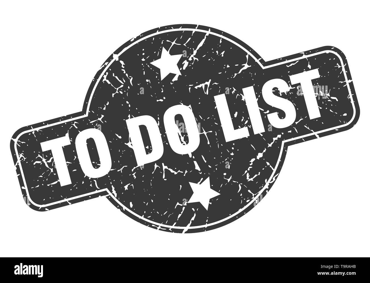 to do list round grunge isolated stamp Stock Vector Image & Art - Alamy
