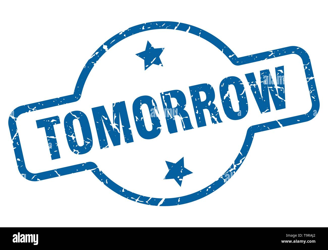 tomorrow vintage stamp. tomorrow sign Stock Vector Image & Art - Alamy