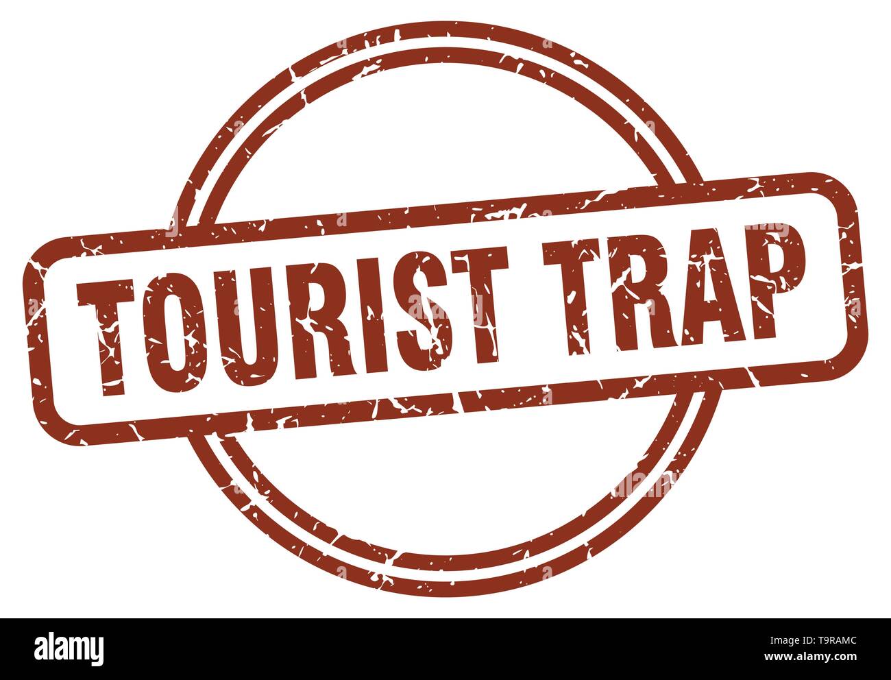 tourist trap stamp isolated on white Stock Vector Image & Art - Alamy