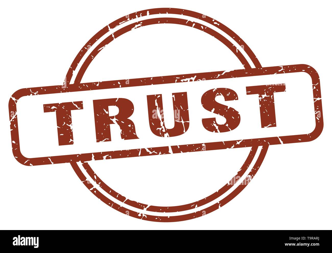 trust stamp isolated on white Stock Vector Image & Art - Alamy