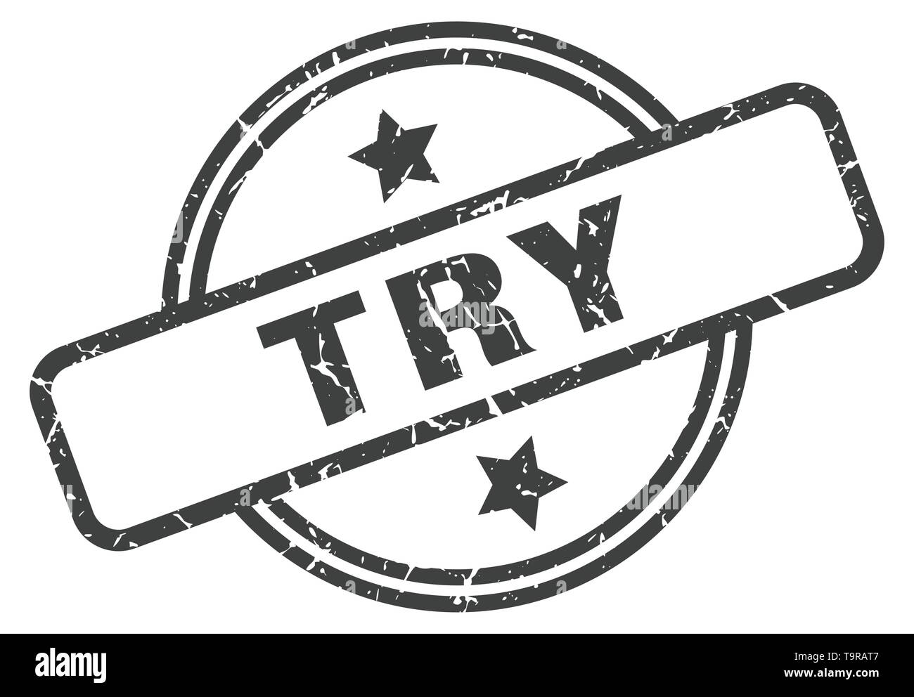 try stamp isolated on white Stock Vector Image & Art - Alamy
