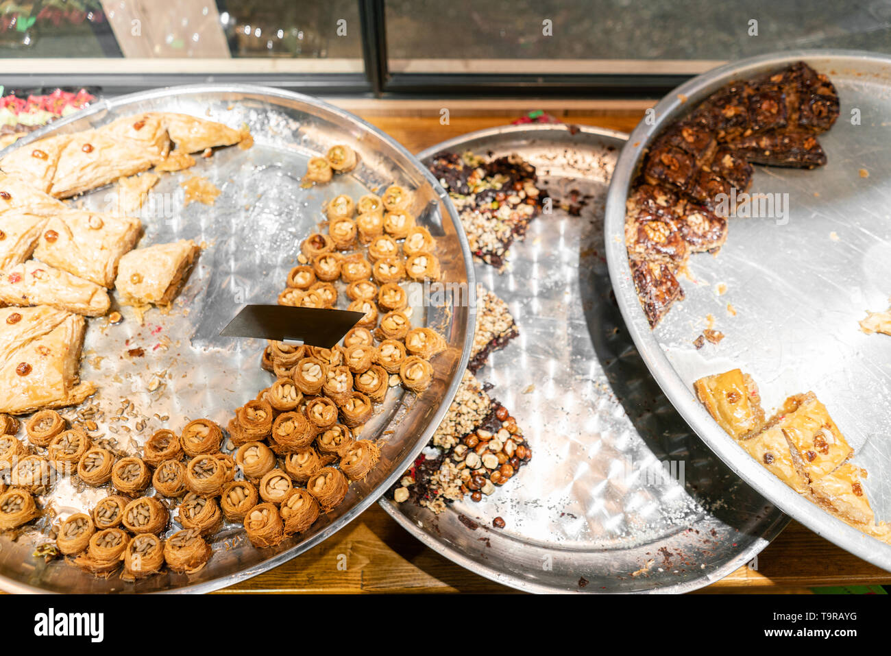 Variety of sweets Pastry. Traditional Eastern dessert Eastern sweets in ...