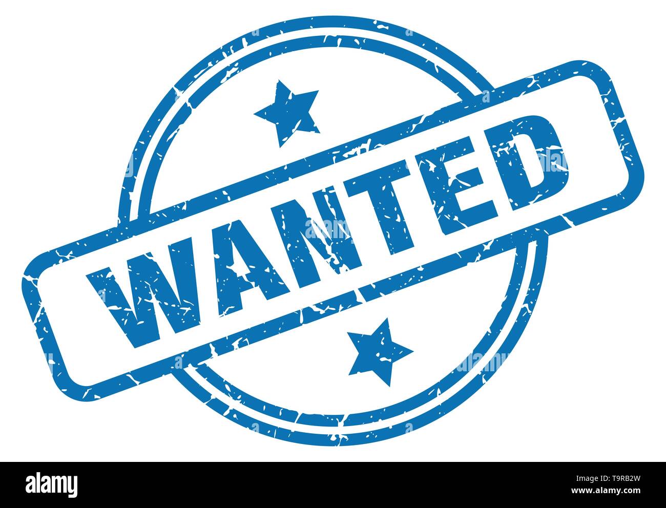 wanted round vintage grunge stamp Stock Vector Image & Art - Alamy