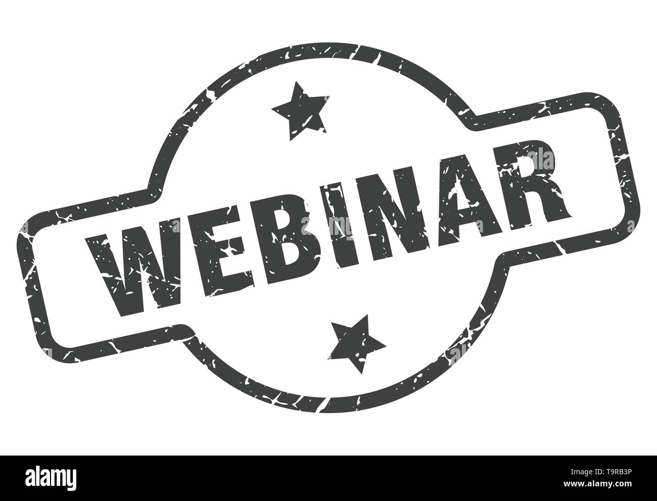 webinar vintage round isolated stamp Stock Vector Image & Art - Alamy