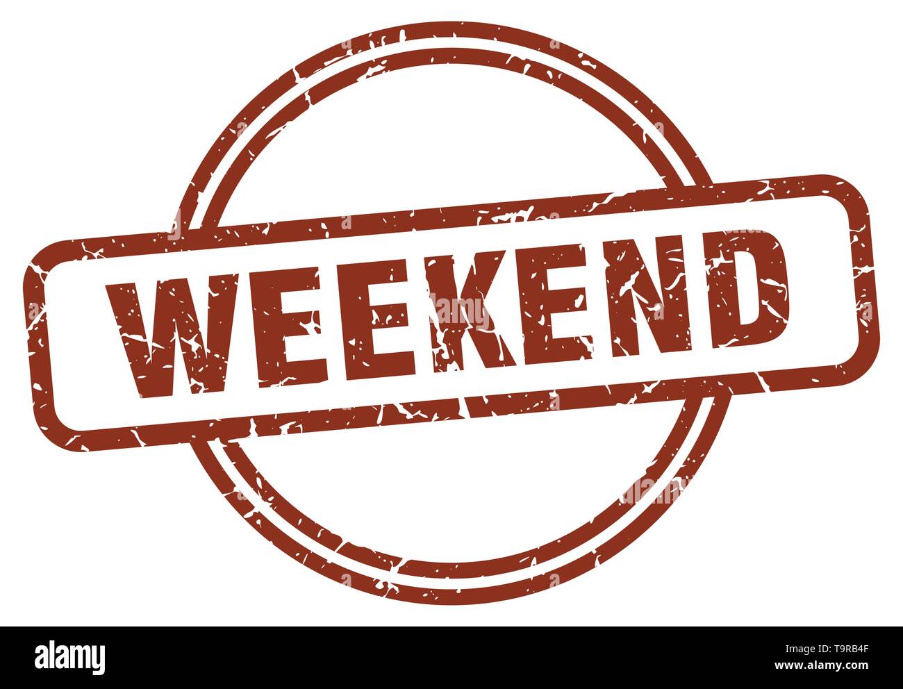 weekend stamp isolated on white Stock Vector Image & Art - Alamy