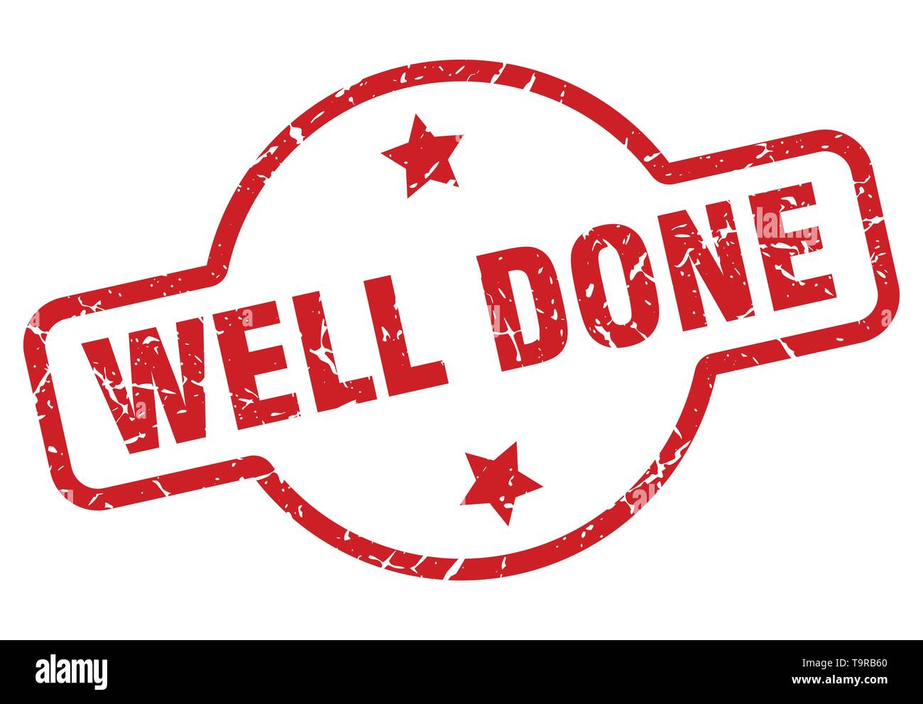 well done stamp isolated on white Stock Vector Image & Art - Alamy