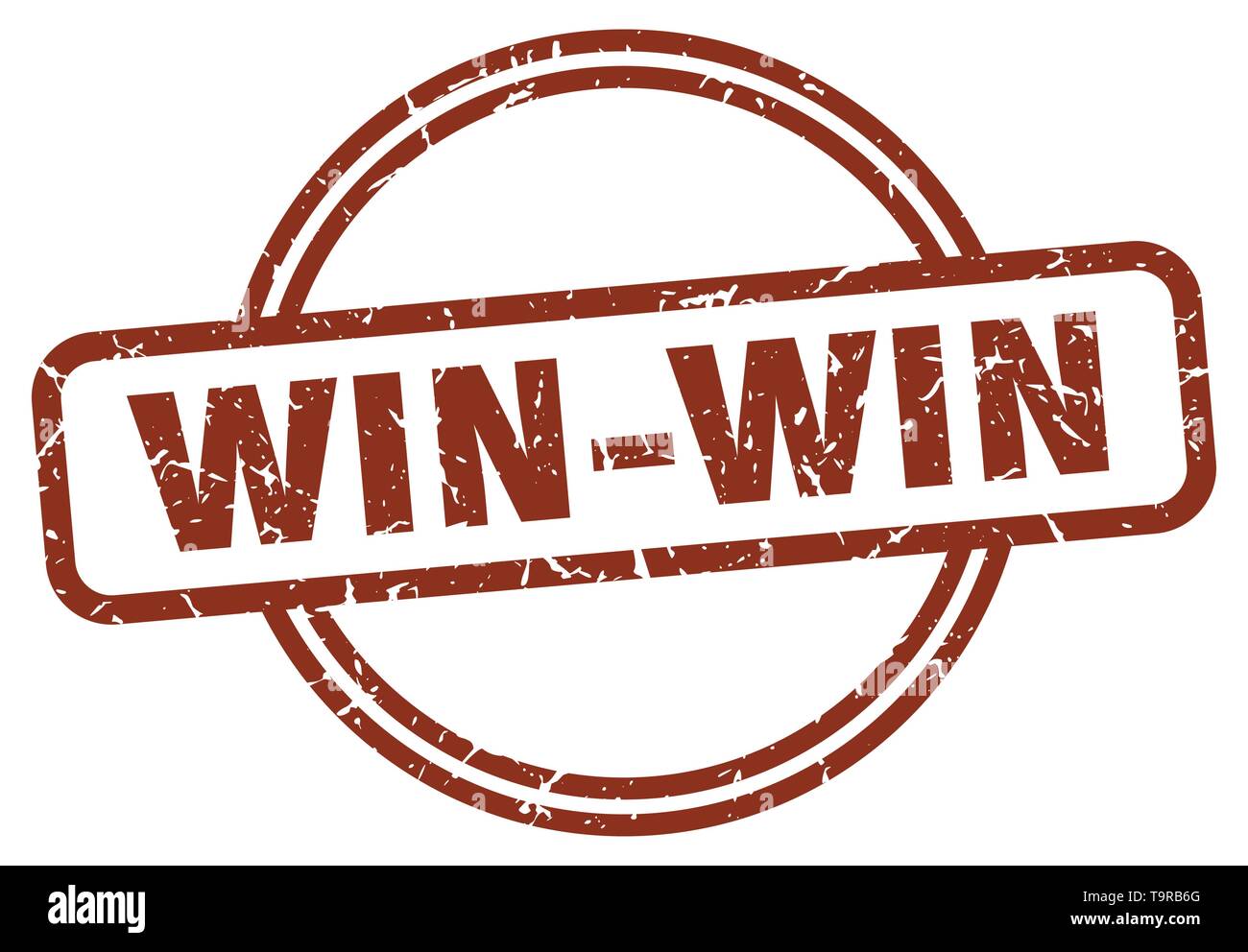 win-win stamp isolated on white Stock Vector Image & Art - Alamy