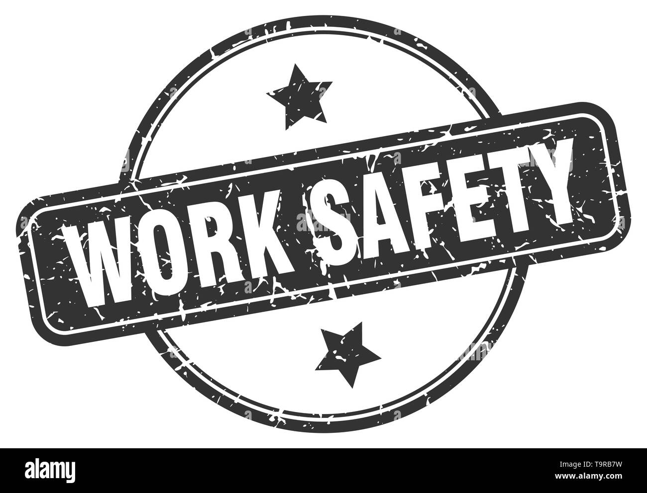 work safety round vintage grunge stamp Stock Vector Image & Art - Alamy