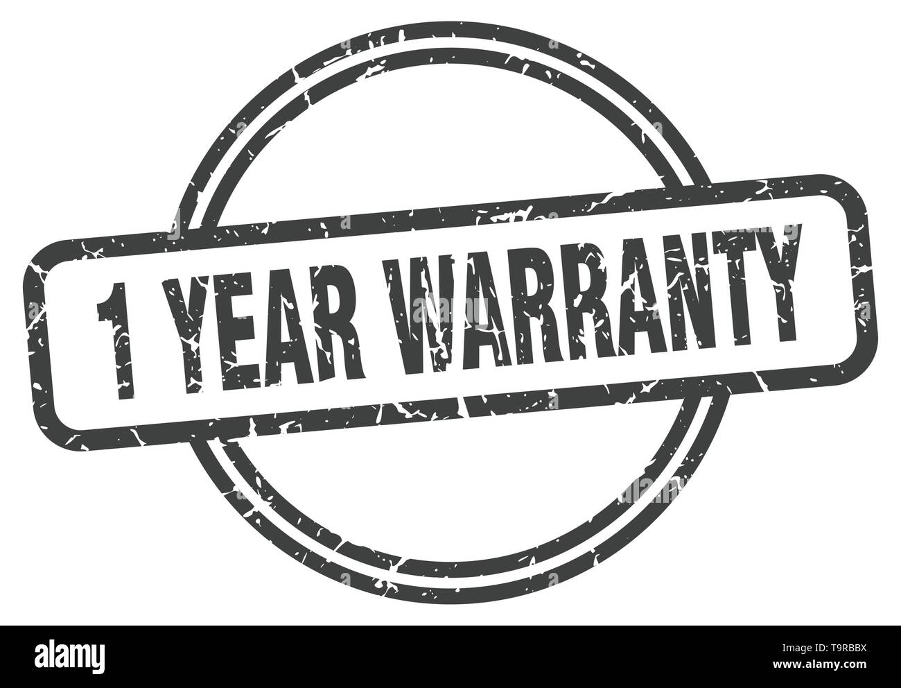 1 year warranty vintage stamp. 1 year warranty sign Stock Vector Image ...