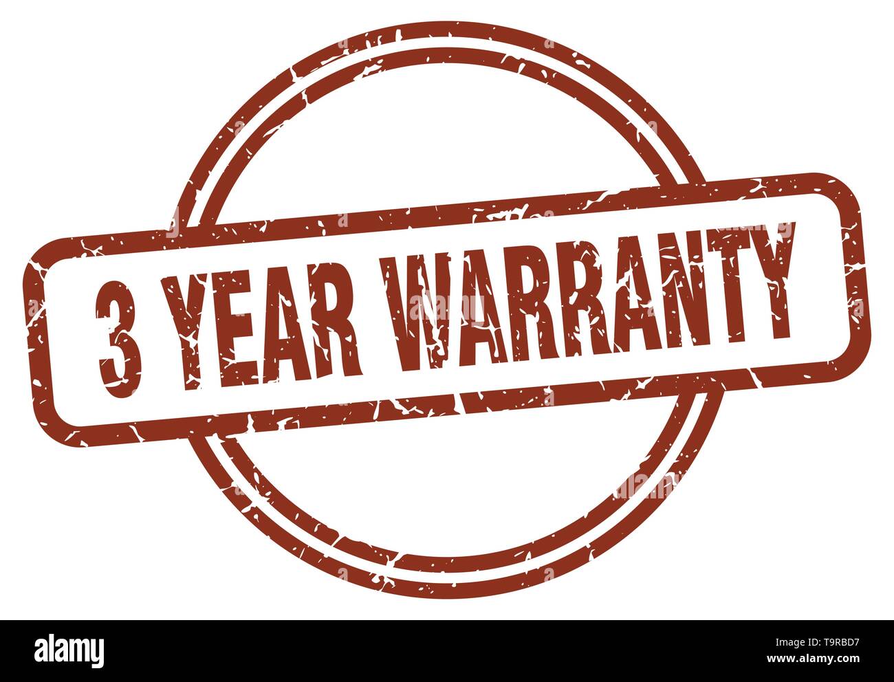 3 year warranty stamp isolated on white Stock Vector Image & Art - Alamy