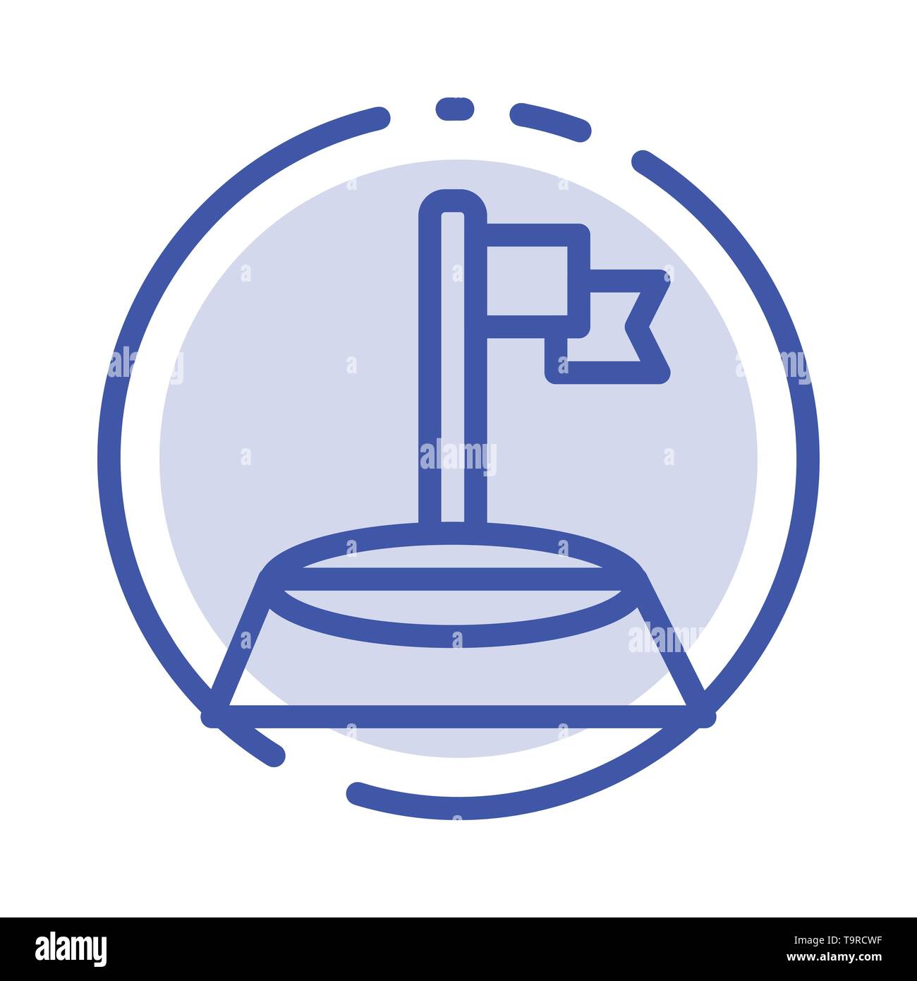 Blue corner flag Stock Vector Images - Alamy