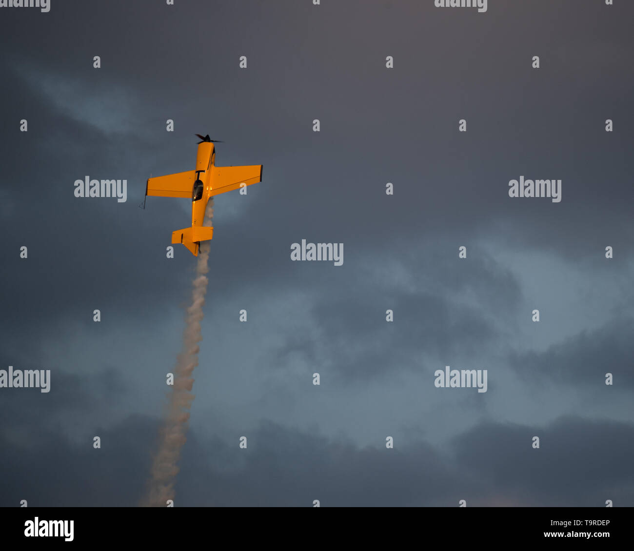 Rob Holland, MXS-RH pilot, performs during the Twilight Show before the ...