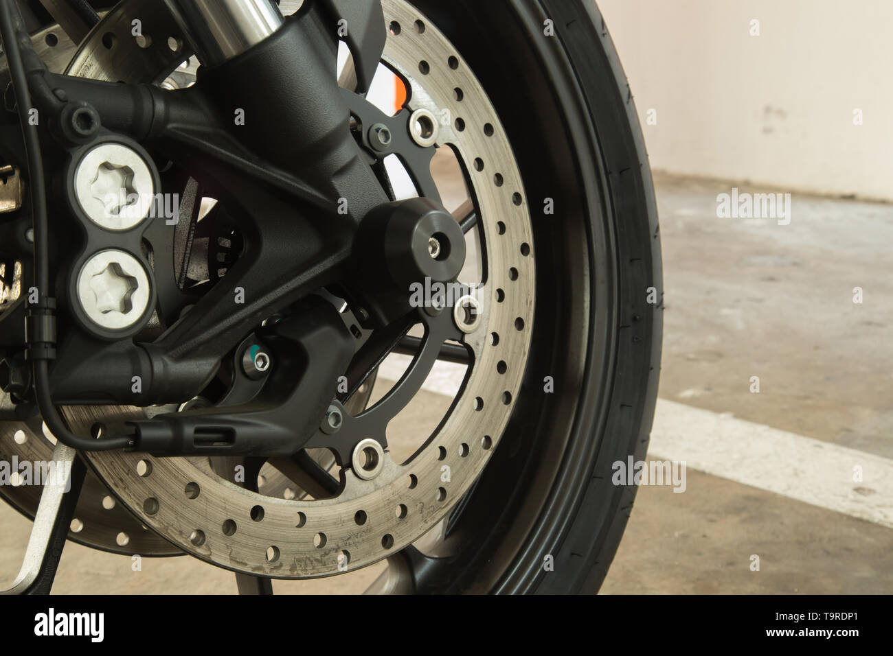 Motorbike rear suspension hi-res stock photography and images - Alamy