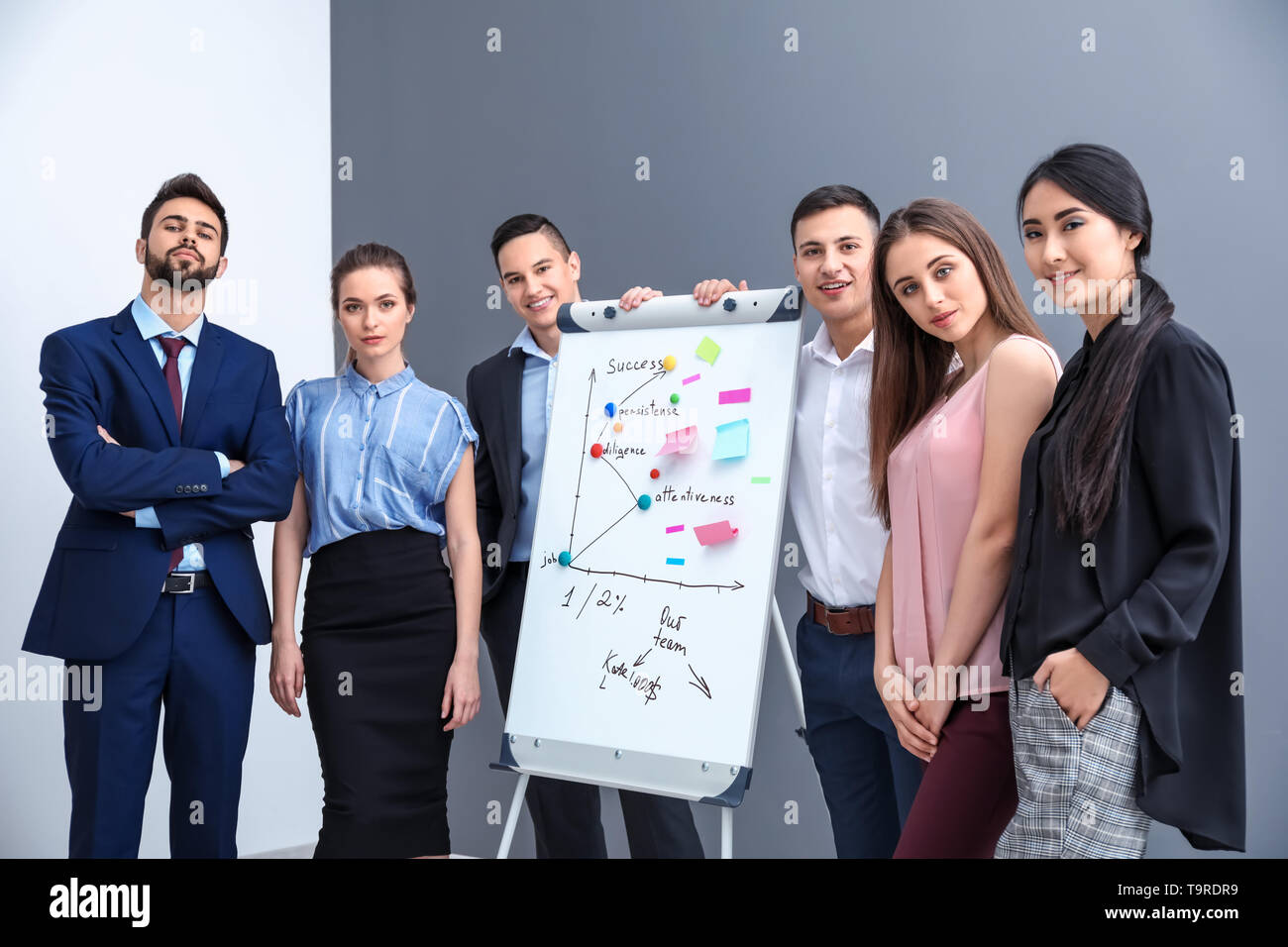 Business people flipchart planning concept hi-res stock photography and ...