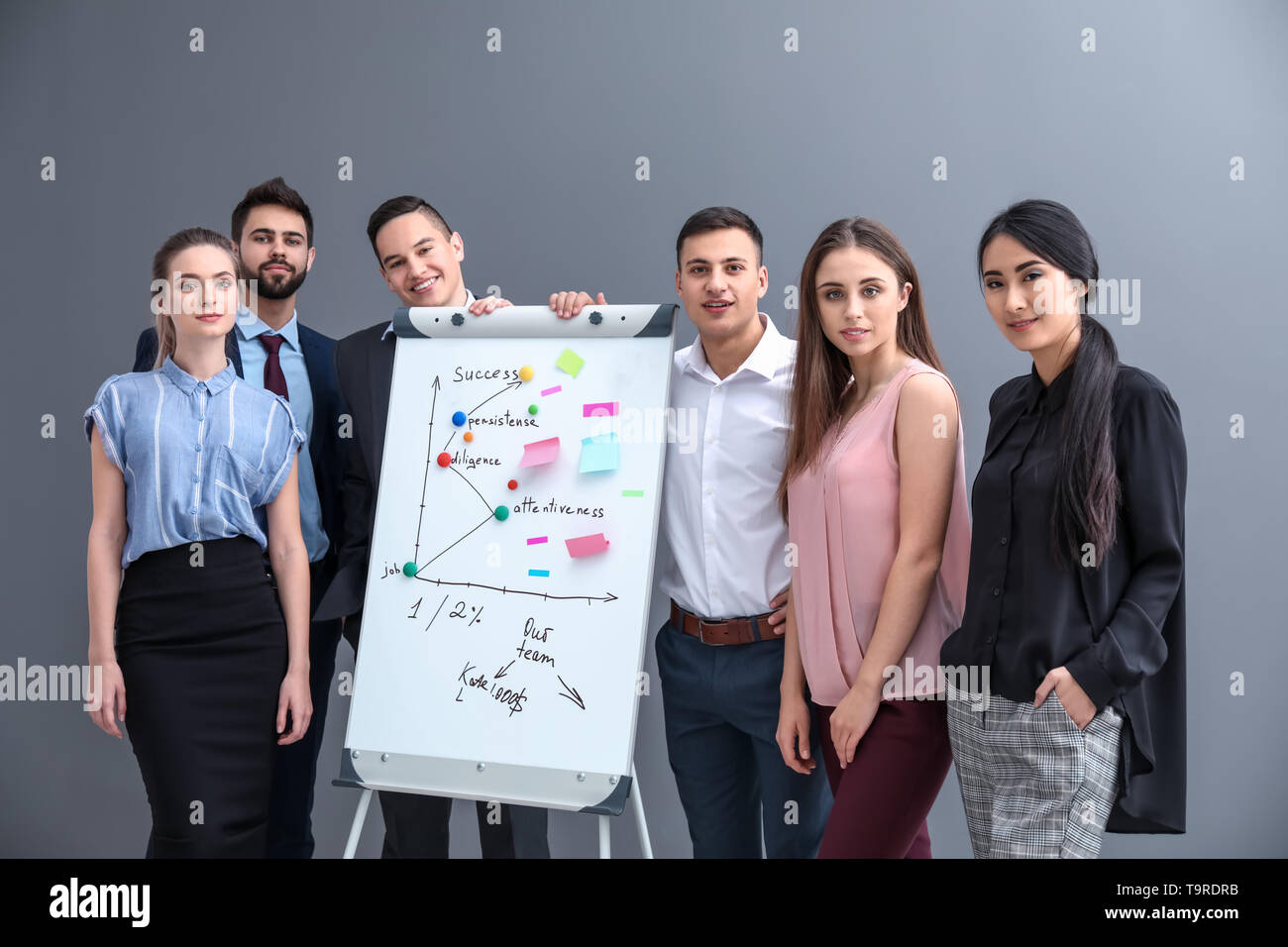 Business people flipchart planning concept hi-res stock photography and ...