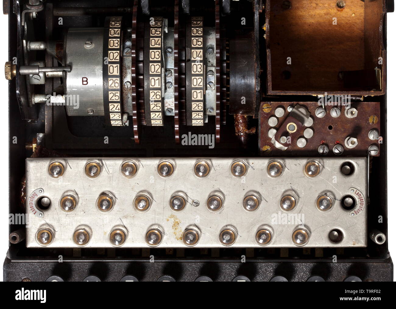A German "Enigma I" cipher machine, 1944 army issue, in the original ...