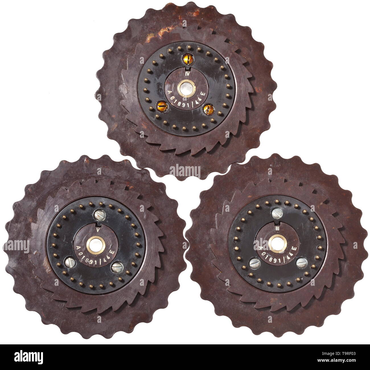 A German "Enigma I" cipher machine, 1944 army issue, in the original ...