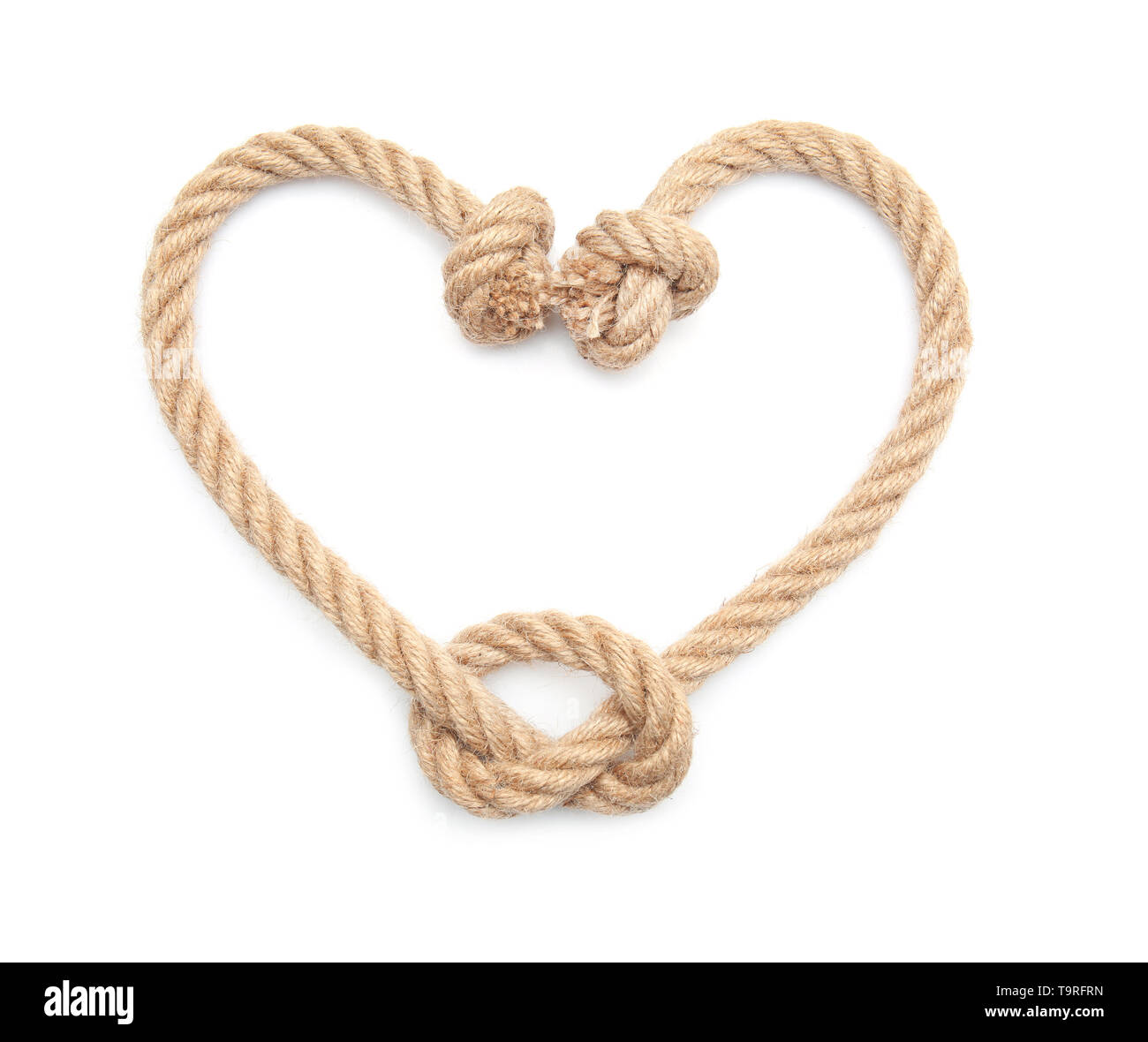 Frame made of rope on white background Stock Photo - Alamy