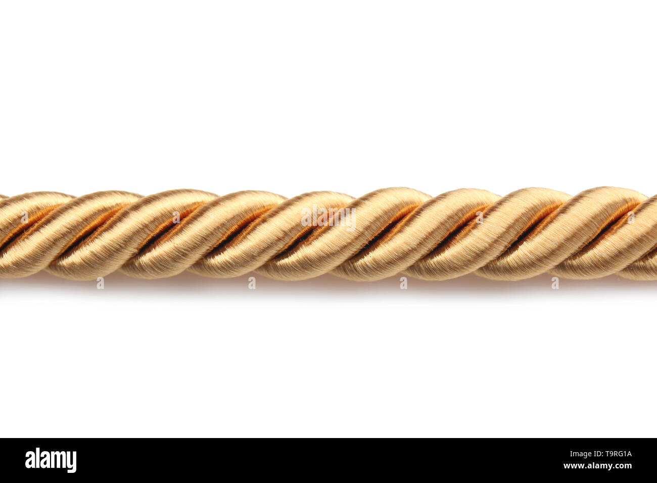 Rope on white background Stock Photo - Alamy