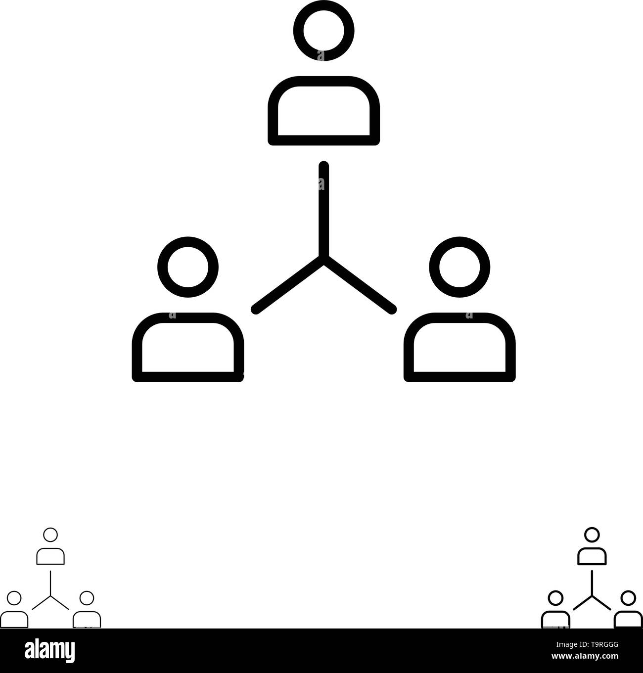 Black Hierarchy Icon