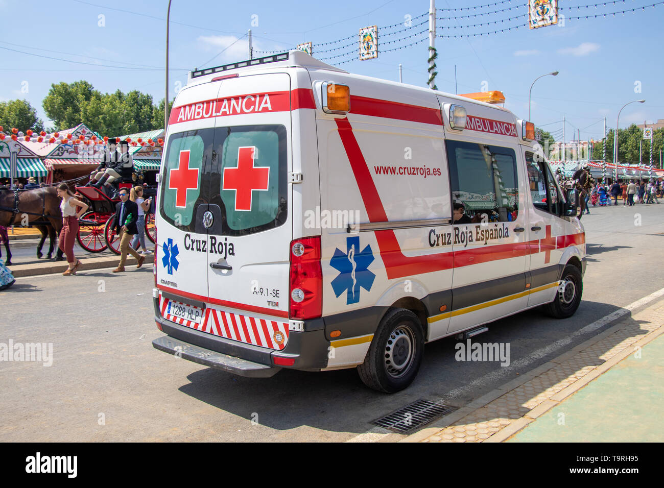 Seville spain police car hi-res stock photography and images - Alamy