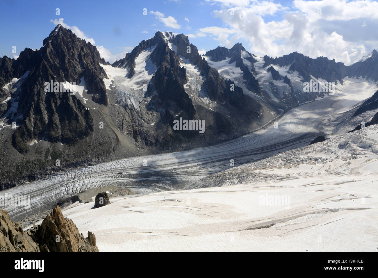 Glacier d'argentière. Argentière. Chamonix Mont-Blanc. Haute-Savoie. France Stock Photo - Alamy