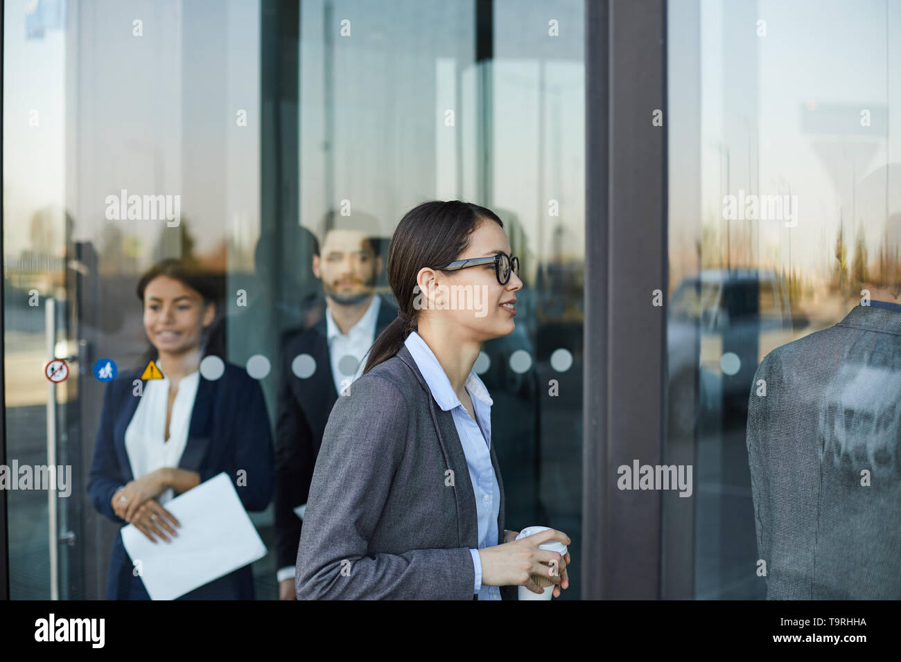 Man walking through door hi-res stock photography and images - Alamy
