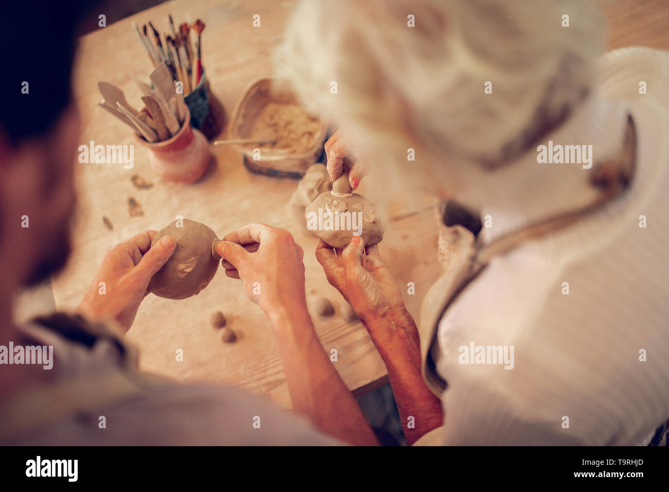 Top view people molding hi-res stock photography and images - Alamy