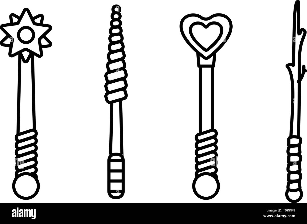 vector magic wand objects set for kids Stock Vector Image & Art - Alamy