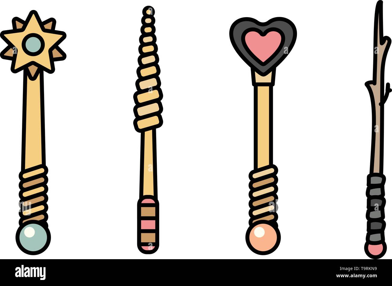 vector magic wand objects set for kids Stock Vector Image & Art - Alamy