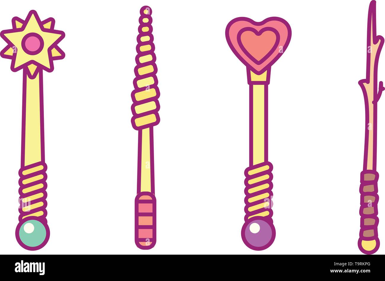 vector magic wand objects set for kids Stock Vector Image & Art - Alamy