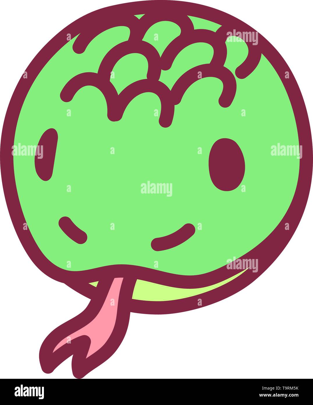 vector cute chinese astrology zodiac icon Snake Stock Vector Image ...